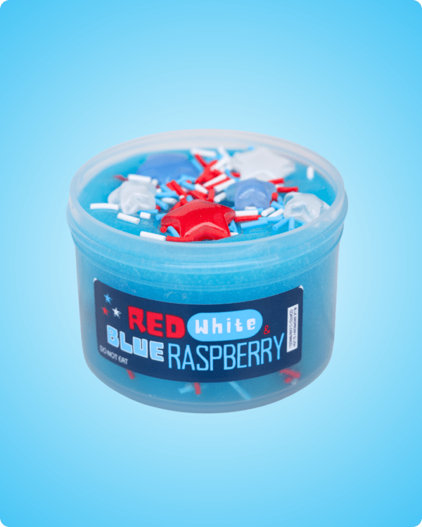 Red White & Blue Raspberry - The Slime Labs